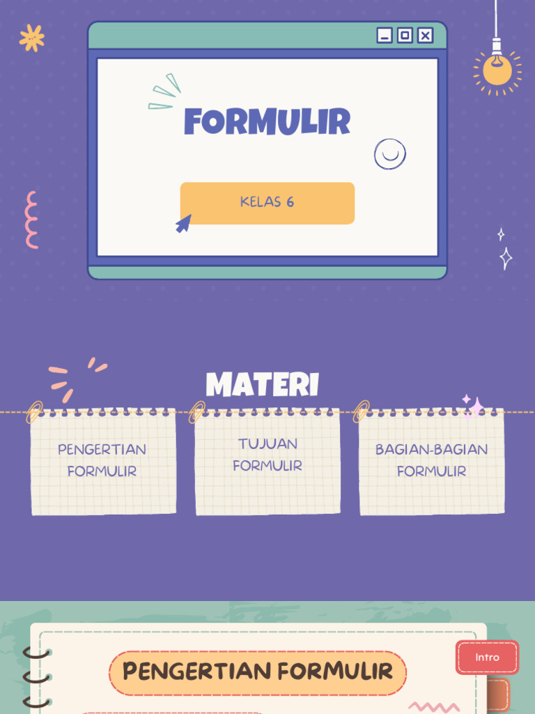 Tujuan dan Bagian Formulir Pendaftaran | PDF