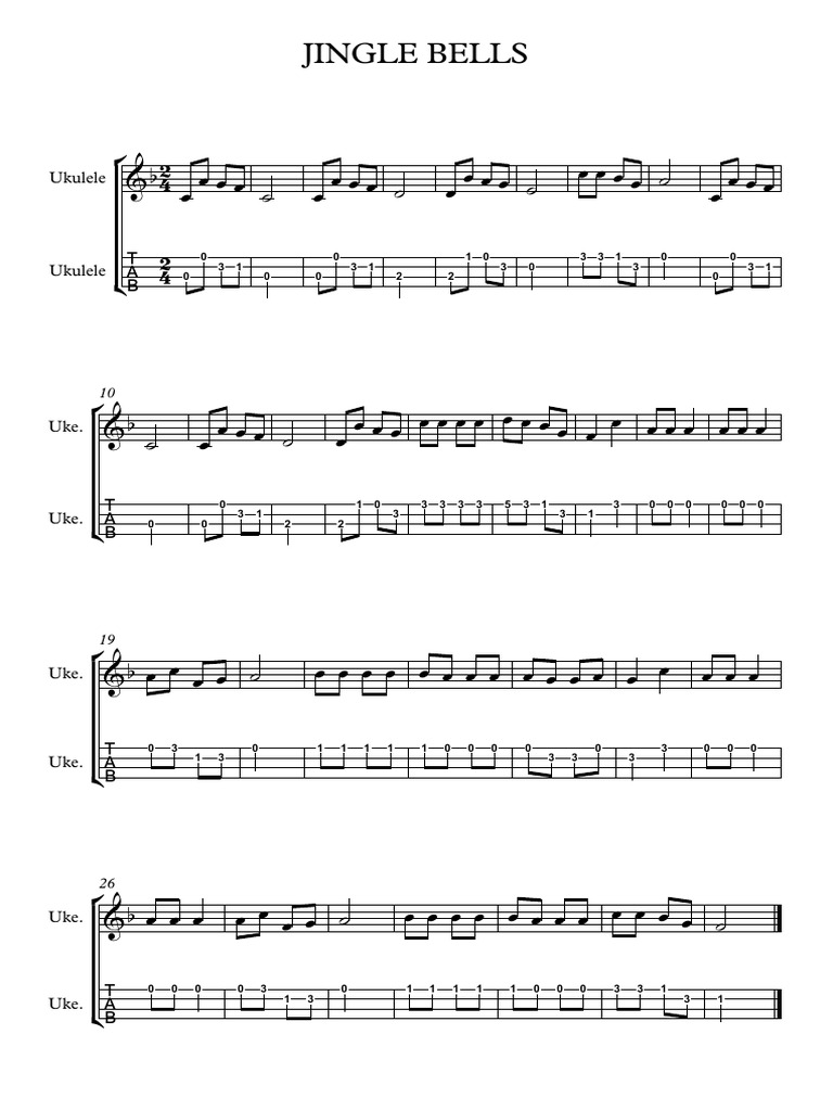 Jingle Bells pour Ukulele | PDF
