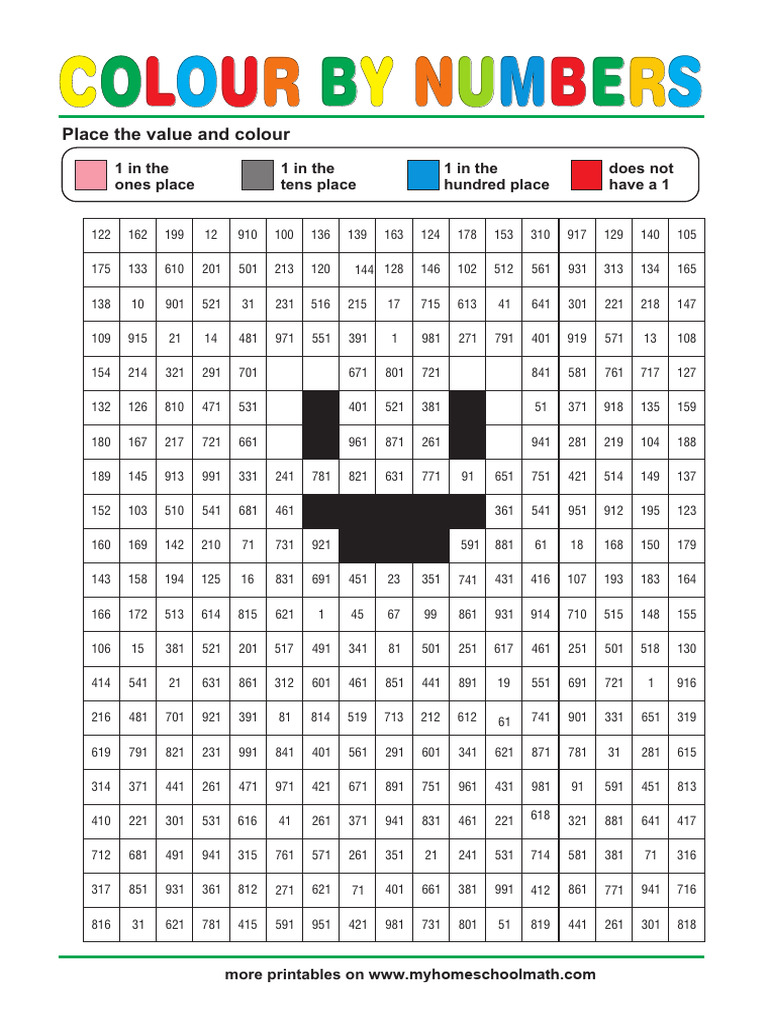 Colouring by Numbers 11 | PDF
