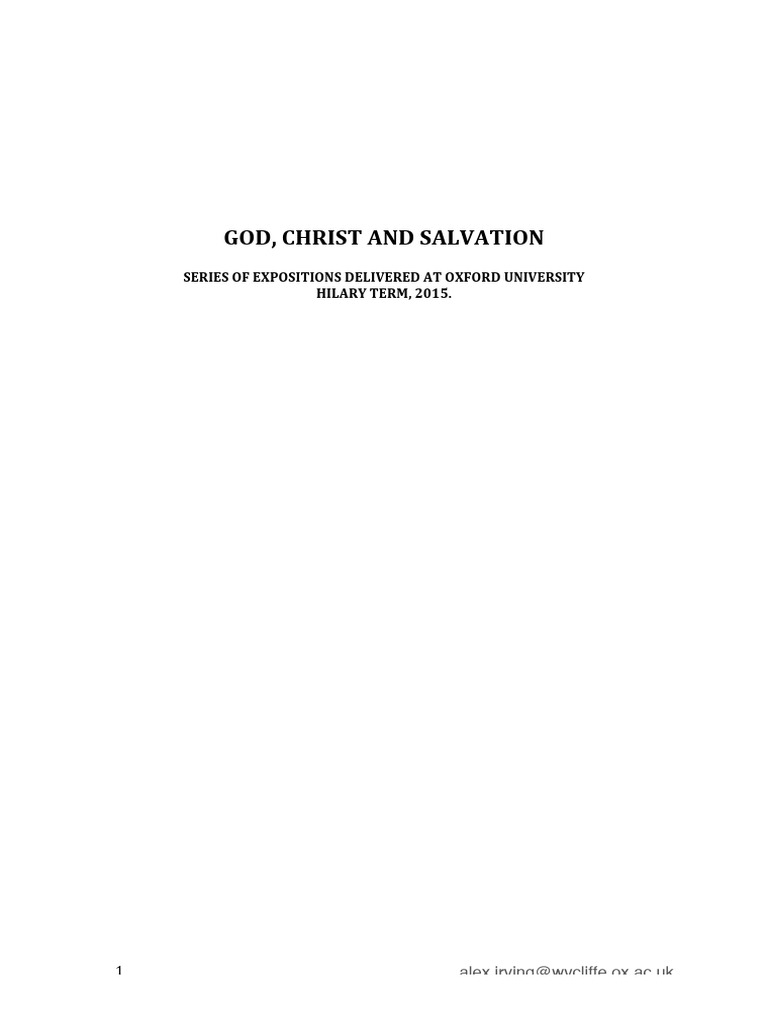 Module God Christ and Salvation Suppleme | PDF | Thomism | Trinity