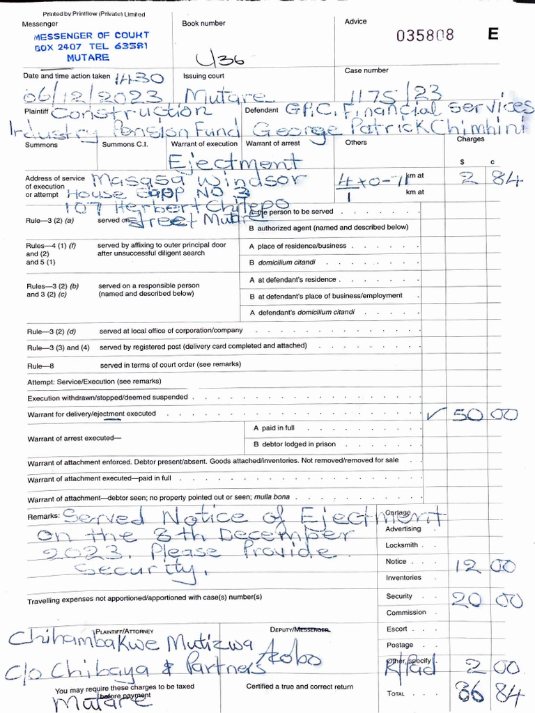 Court Warrant of Execution Notice | PDF | Debt | Liability (Financial ...