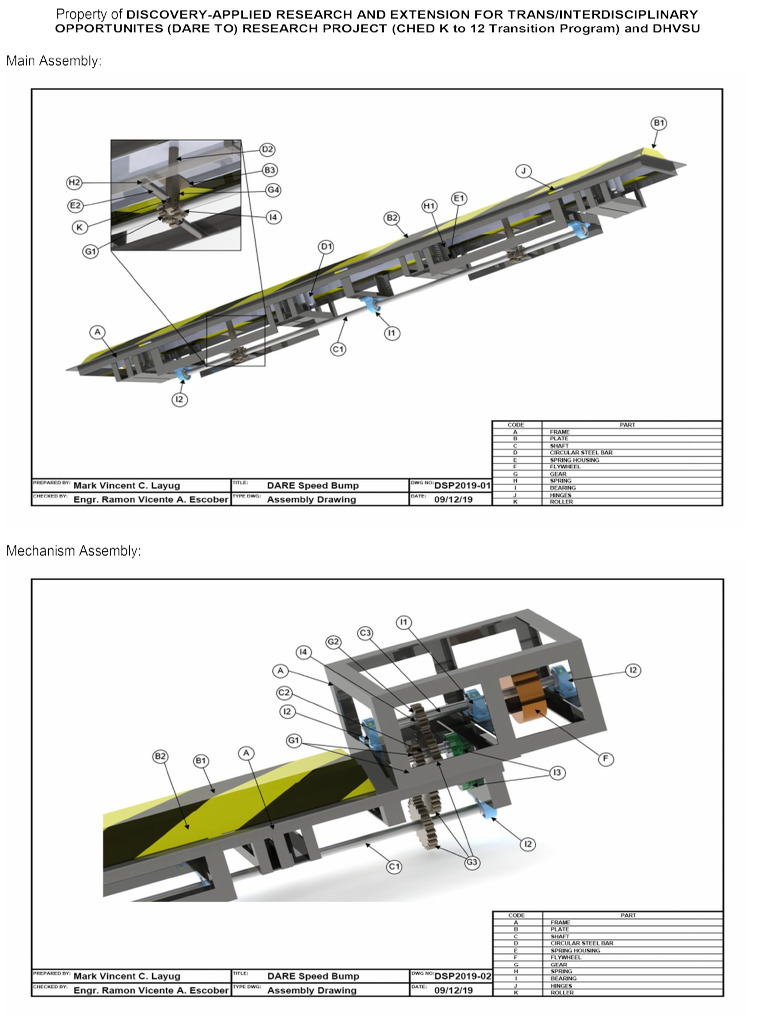 Speed Bump as Built Plan | PDF