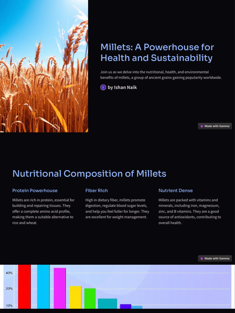 Health and Sustainability Benefits of Millets | PDF | Dietary Fiber ...