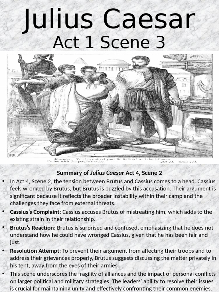 Julius Caesar Act 4 Scene 2 | PDF