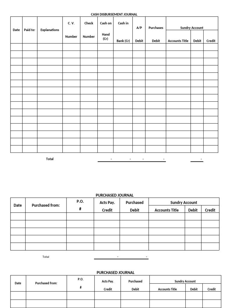 Special Journals-Practice | PDF | Debits And Credits | Money
