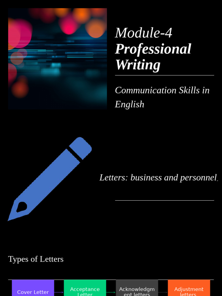 Communication Skills in English Module-4 Topic-2 | PDF | Résumé