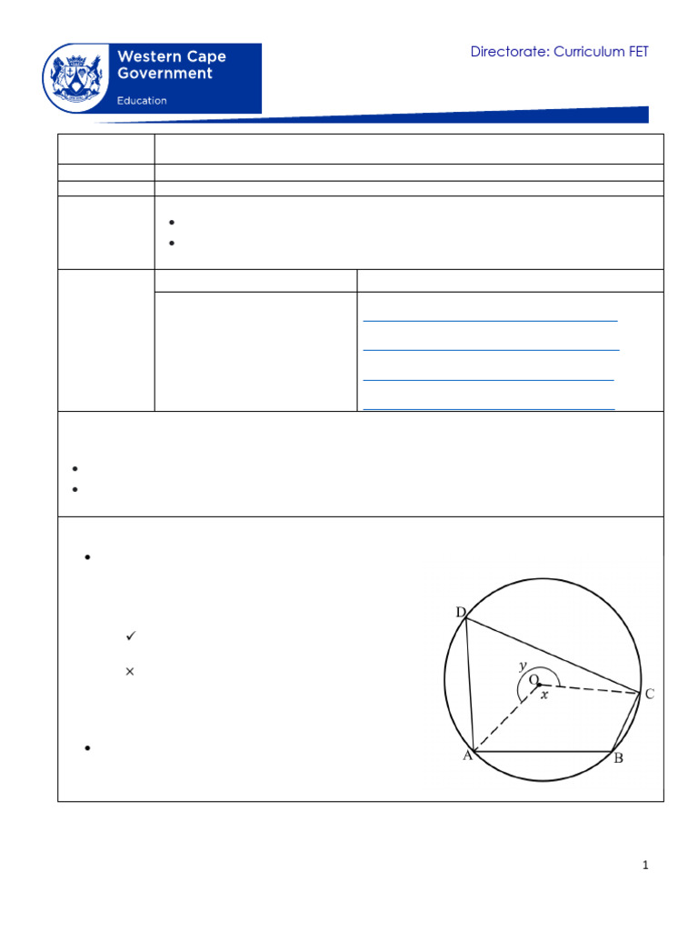 Euclidean Geometry: Cyclic Quadrilaterals | PDF | Circle | Theorem
