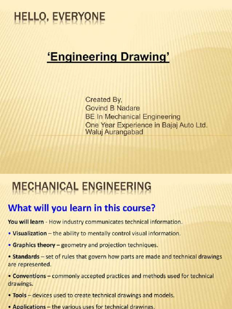 Engineering Drawing 1 | PDF
