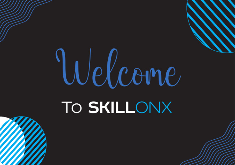 Welcome to SKILLONX | PDF