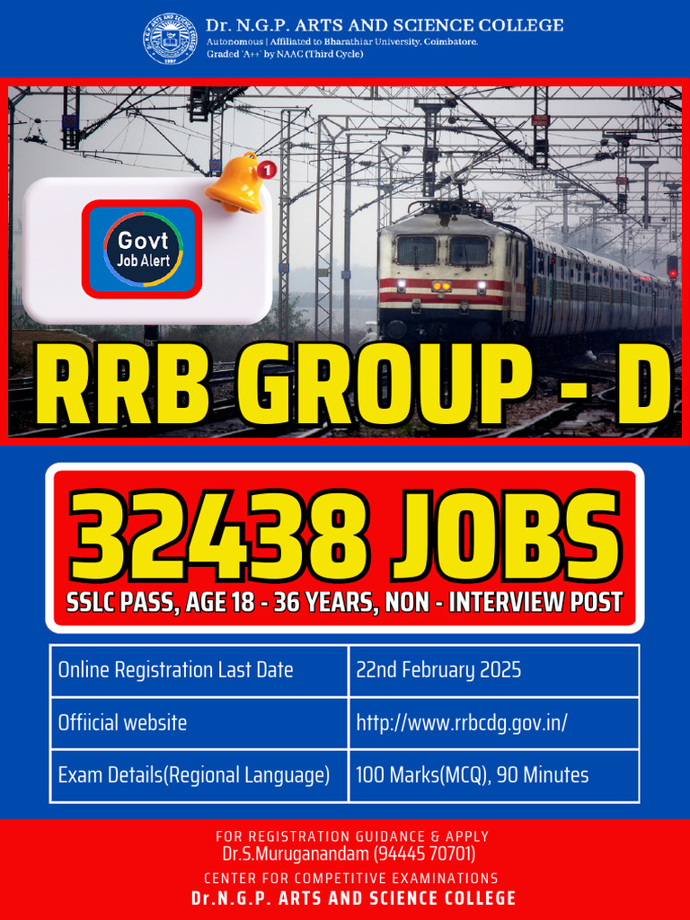 RRB Group D Jobs: Apply by Feb 2025 | PDF