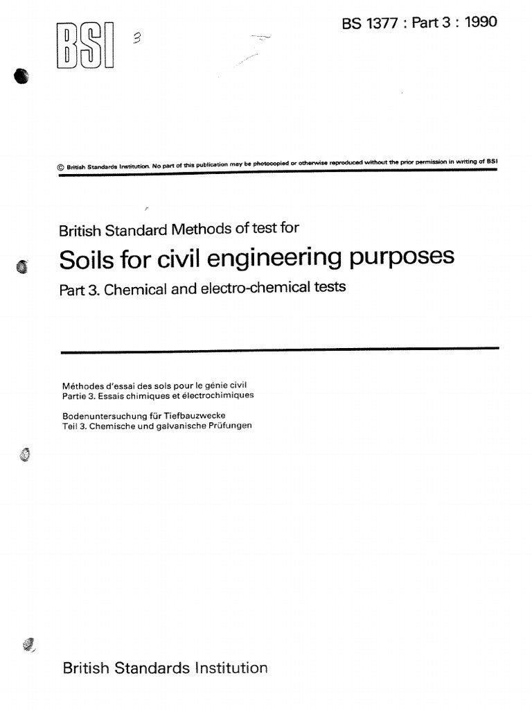 BS 1377-Part3-1990 | PDF