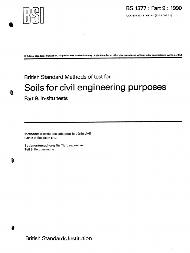 BS 1377-Part9-1990 | PDF