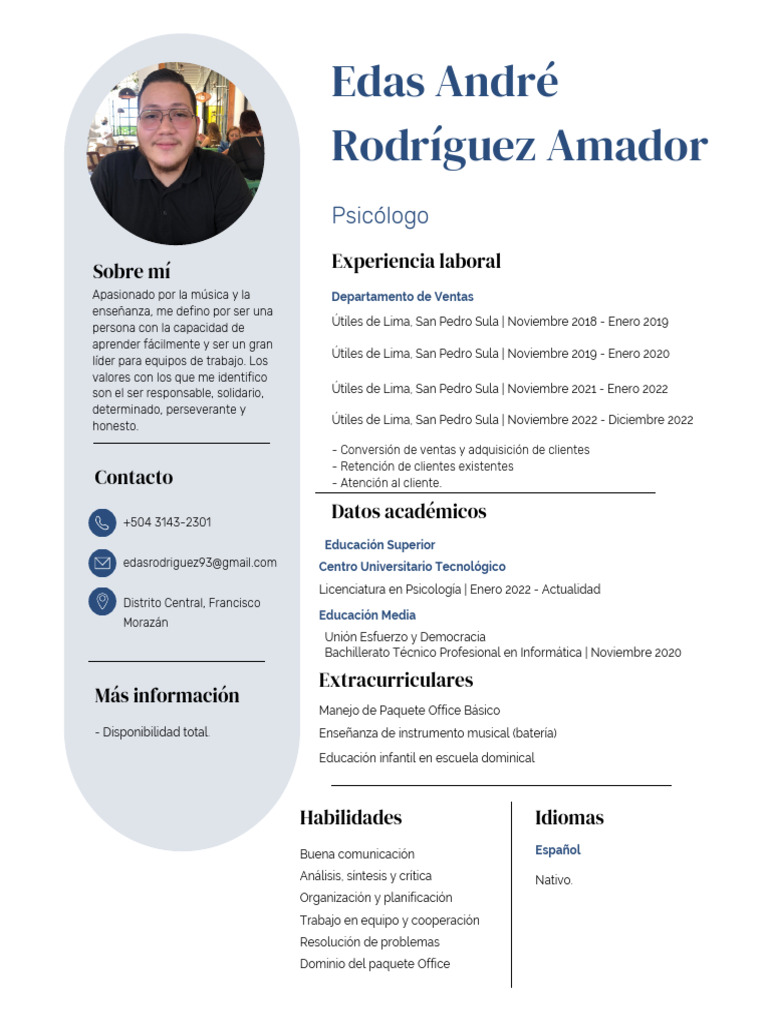 Curriculum Vitae Edas André | PDF | Aprendizaje