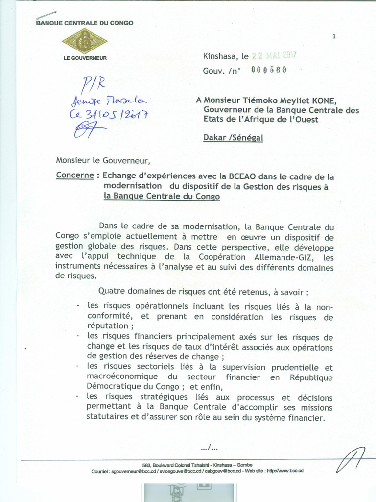 bceao-dakar Echange d'expériences (Expert BCEAO) | PDF