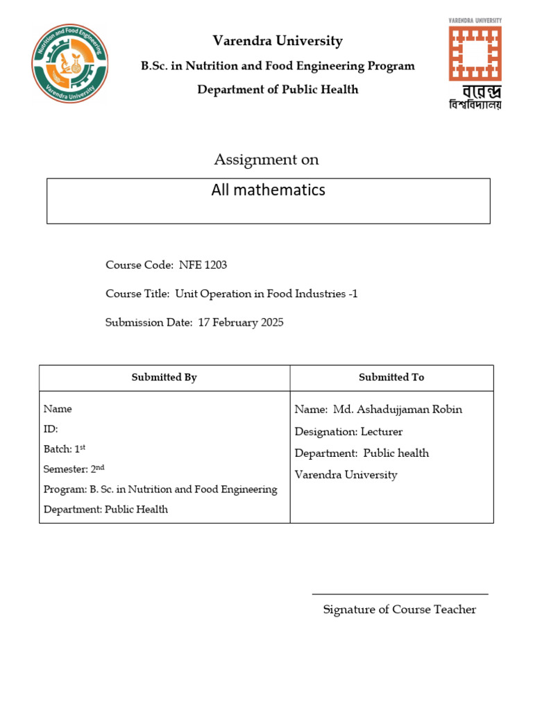 Unit Operation Assigment Robin Sir | PDF