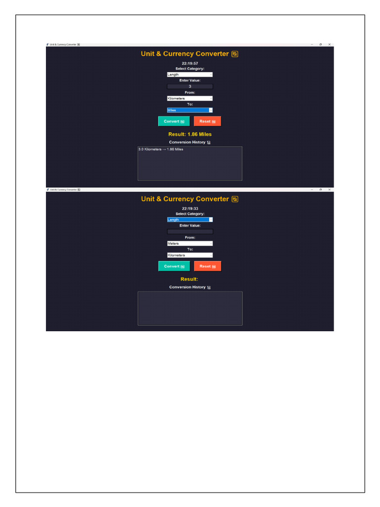 Currency and Unit Converter Using Python | PDF