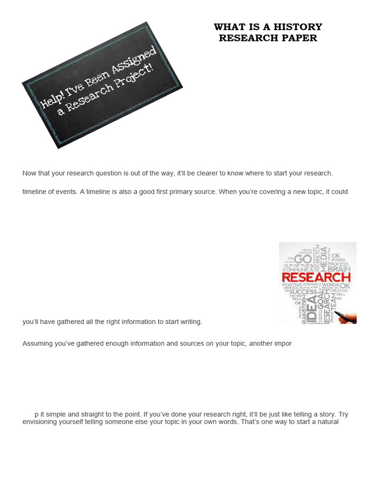 How to Write a History Research Paper | PDF | Wikipedia | Academic ...