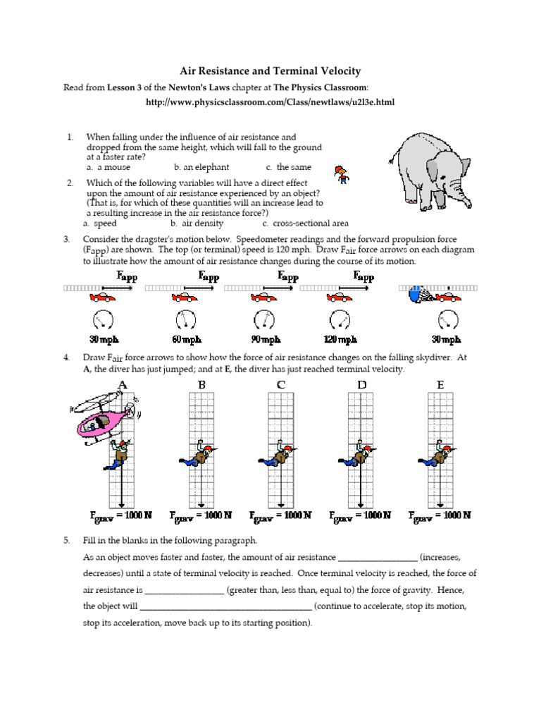 Air_Resistance_physicsclassroom | PDF