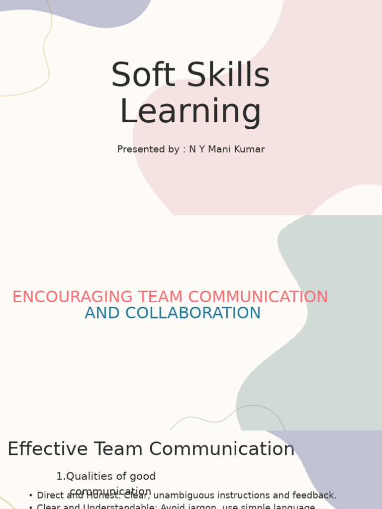 Soft Skills Learning | PDF | Thought | Analogy