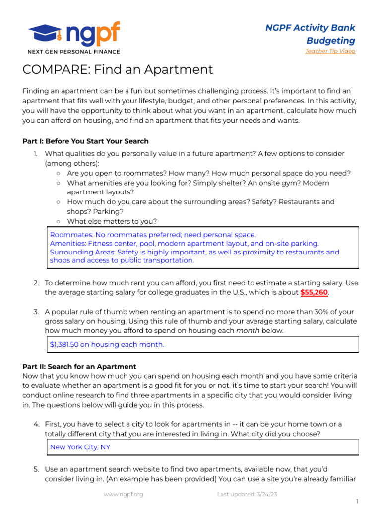 COMPARE - Find An Apartment | PDF | Apartment | Renting