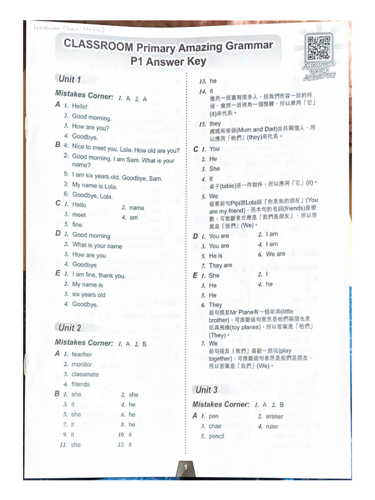 CLASSROOM Primary Amazing Grammar | PDF