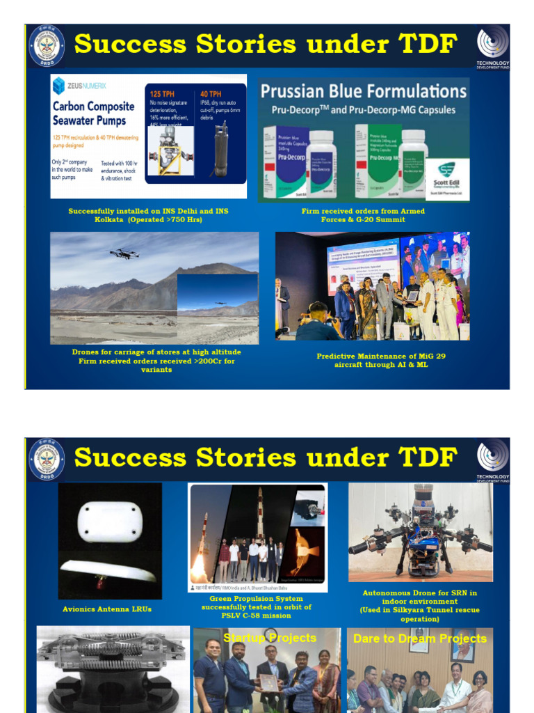 Success Stories Under TDF | PDF