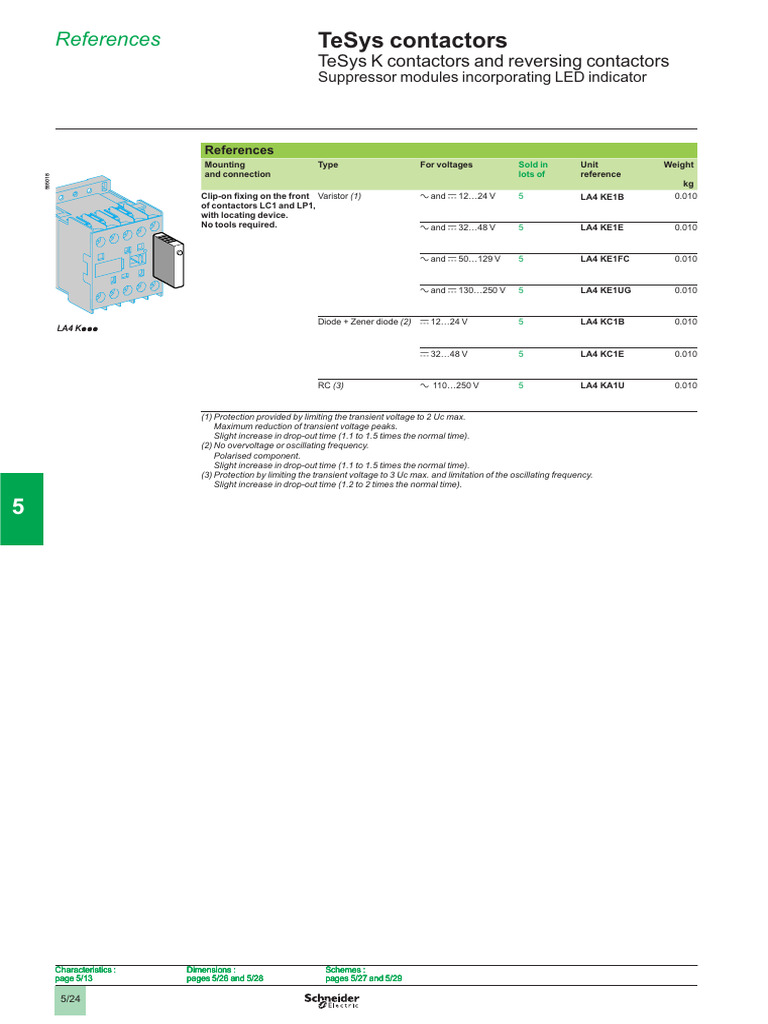 Schneider Contactor Catalogue - 25 | PDF | Electrical Engineering ...