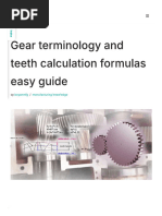 Gear Teeth True Involute Form | PDF | Gear | Kinematics