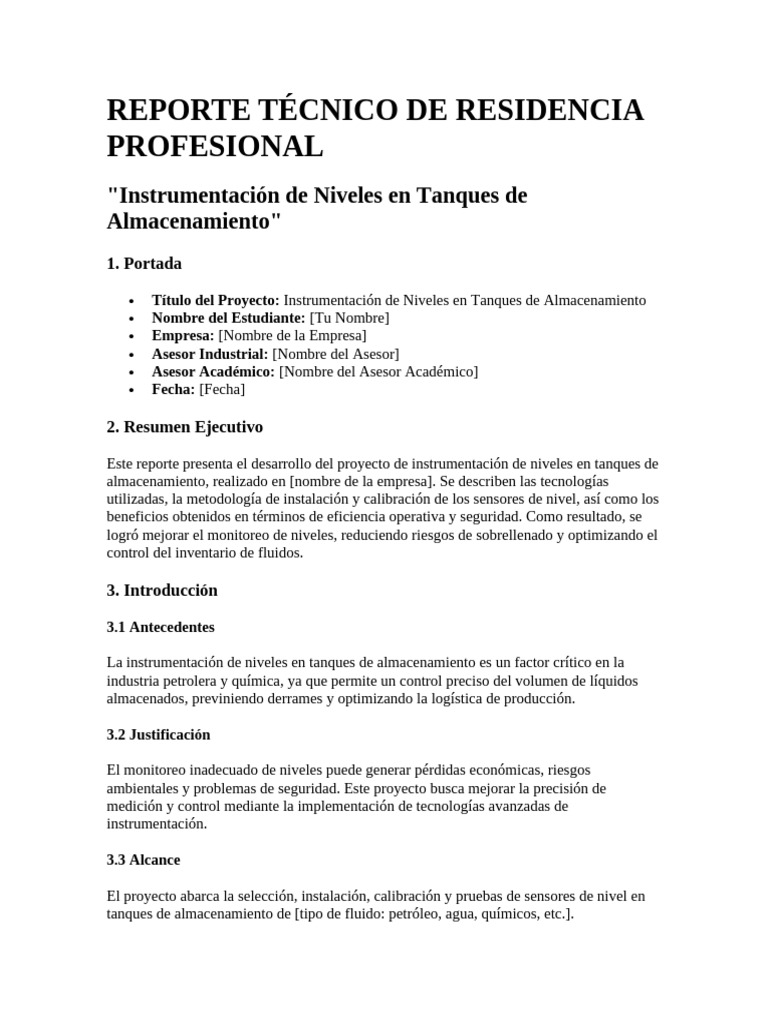 REPORTE TÉCNICO DE RESIDENCIA PROFESIONAL | PDF | Scada | Sensor