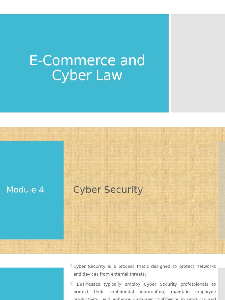 Cyber Security Essentials for E-Commerce | PDF | Encryption | Cryptography
