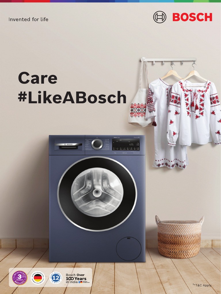 Bosch Washing Machines Overview and Features | PDF | Clothes Dryer ...