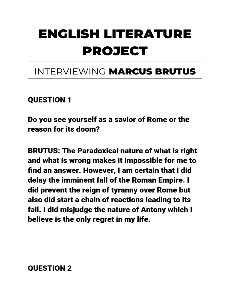 ENGLISH LITERATURE PROJECt | PDF | Ancient Rome