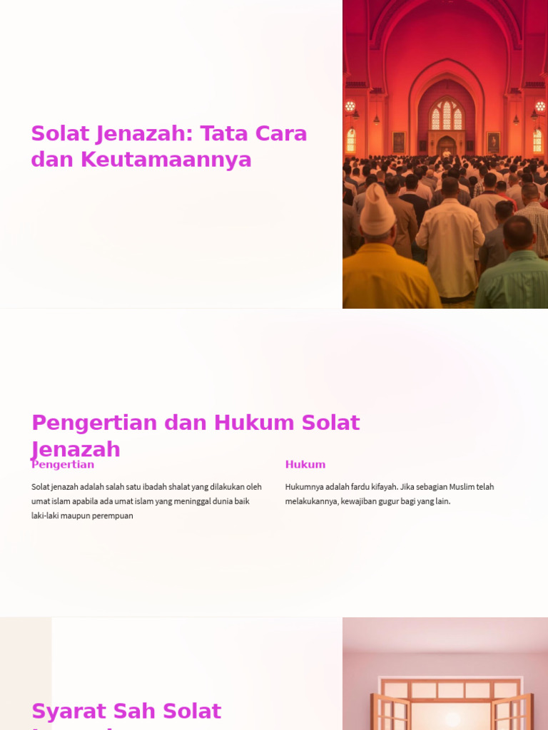 Solat Jenazah Tata Cara Dan Keutamaannya - PPTX 20250217 163534 0000 | PDF