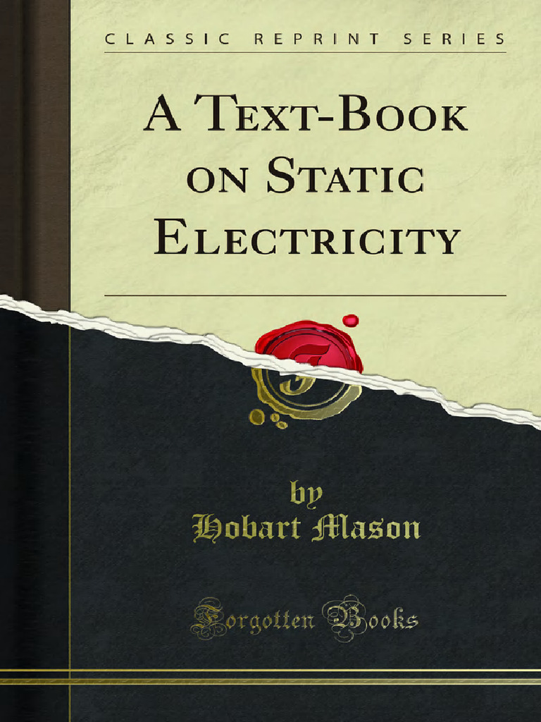 Textbook on Static Electricity | PDF | Capacitor | Electromagnetism