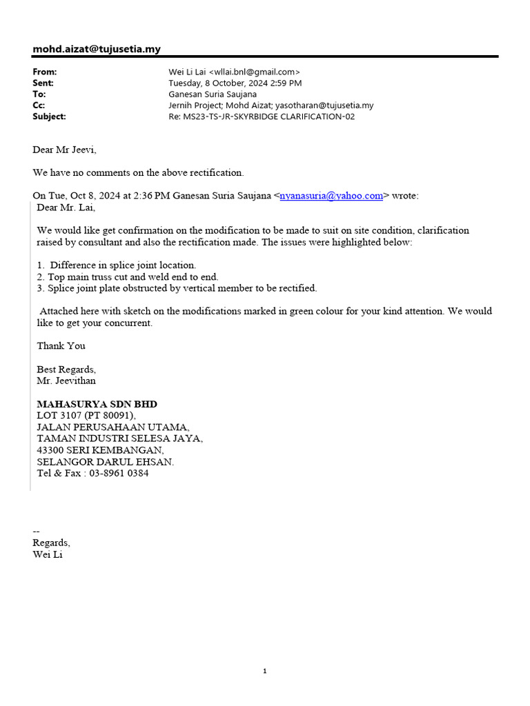 Email Cover Letter | PDF
