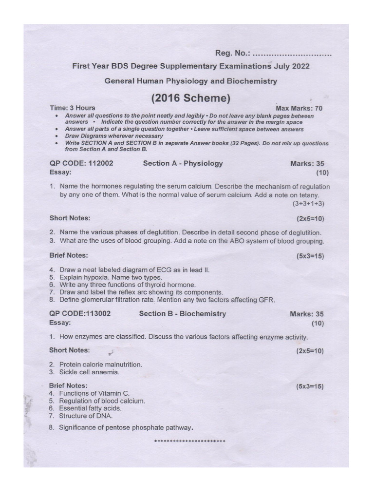 UG Physio Bio | PDF | Digestion | Proteins