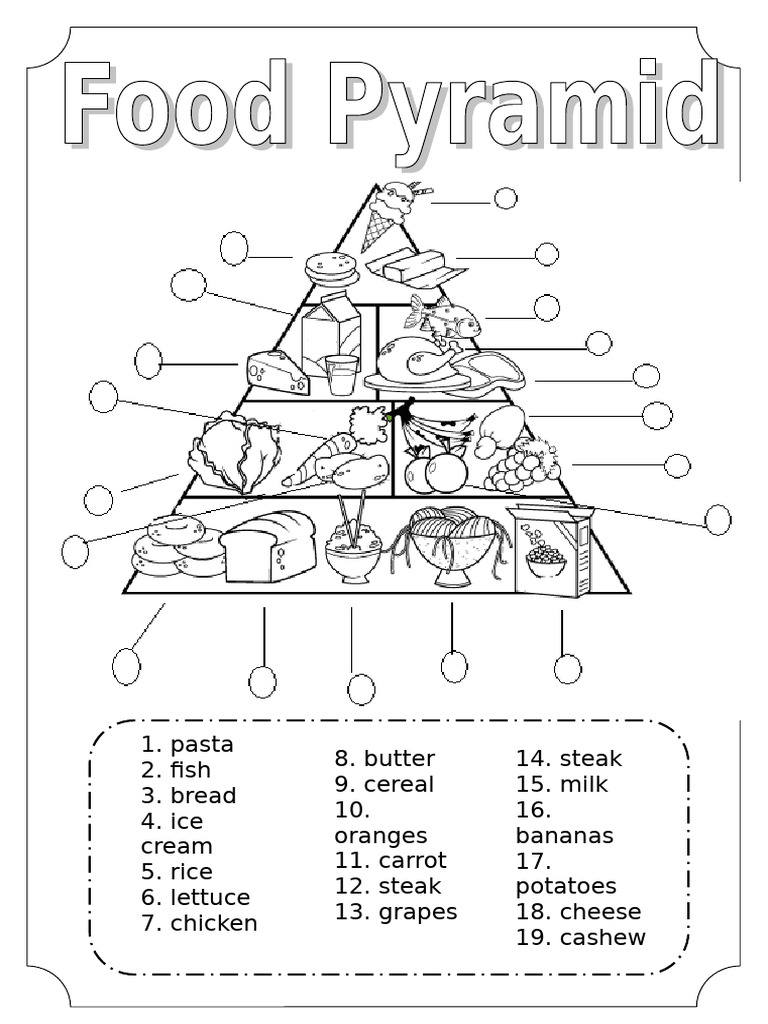 Food Pyramid Fun Activities Games 4397 | PDF
