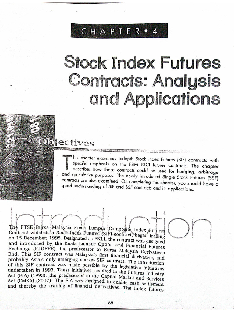 Chapter 4 Stock Index Futures | PDF