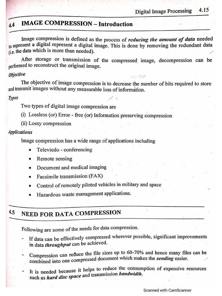 DIP UNIT V BOOK PDF | PDF