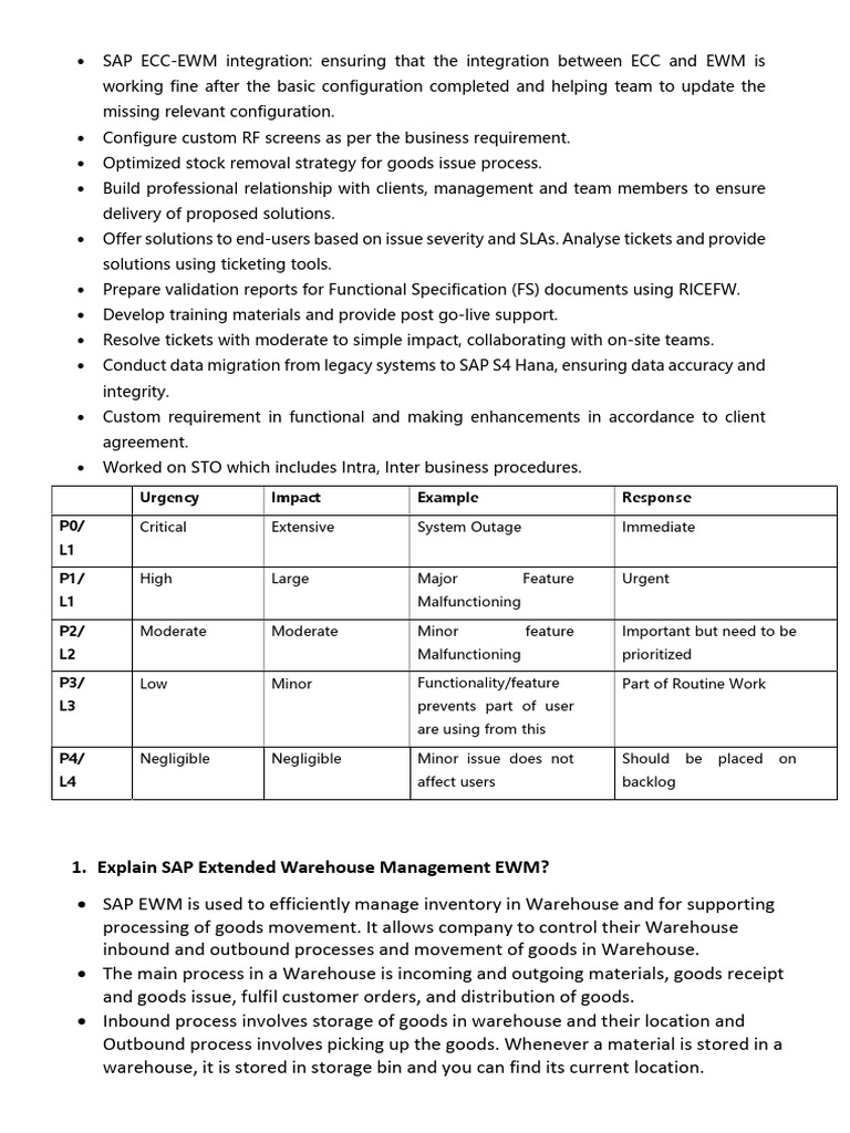 SAP EWM Integration and Configuration Guide | PDF | Warehouse | Logistics