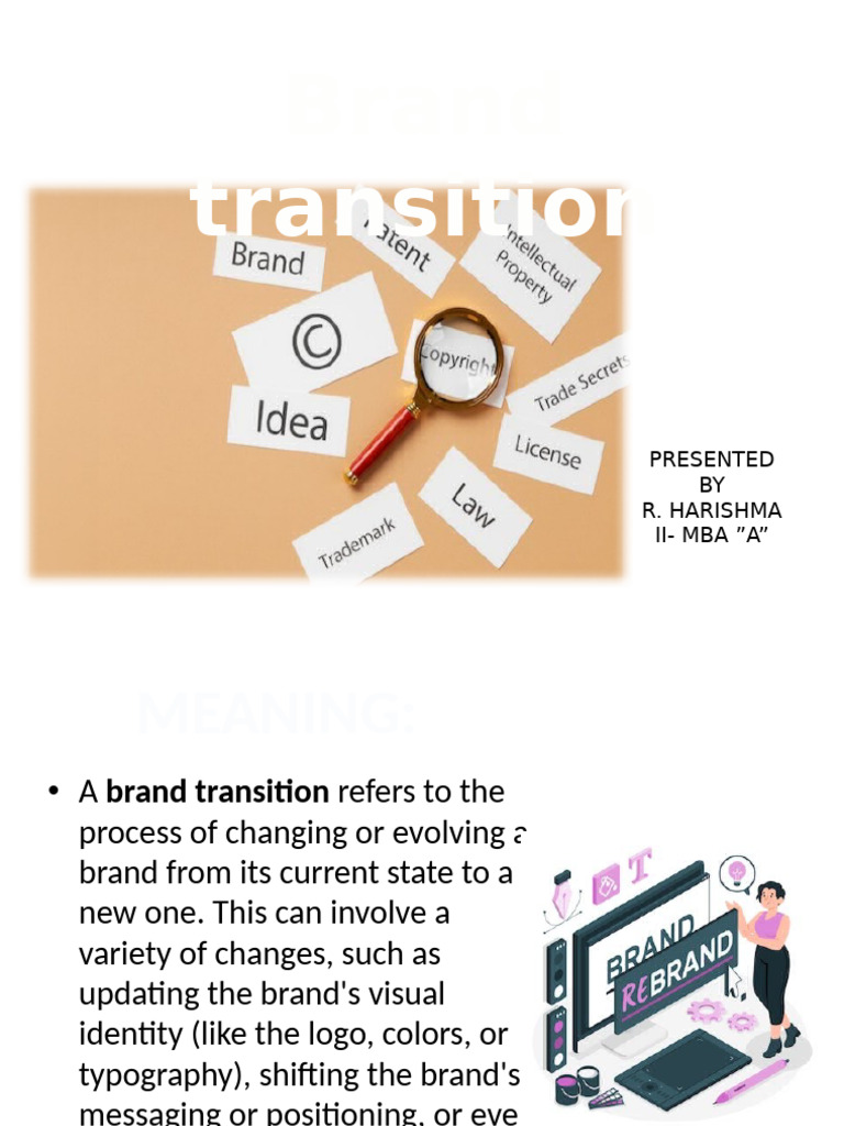 brand transition harishma | PDF | Brand | Private Sector
