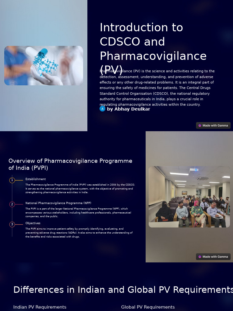 Introduction To CDSCO and Pharmacovigilance PV | PDF | Pharmacovigilance | Health Sciences