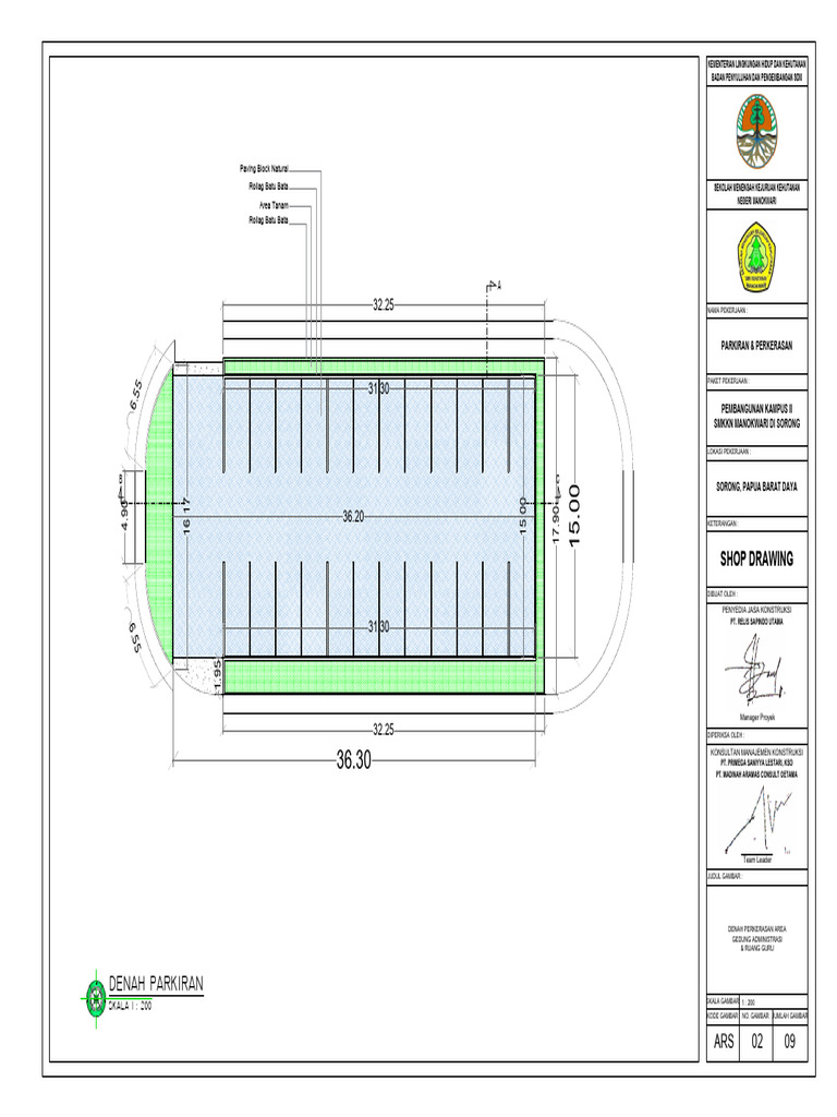 denah parkiran | PDF