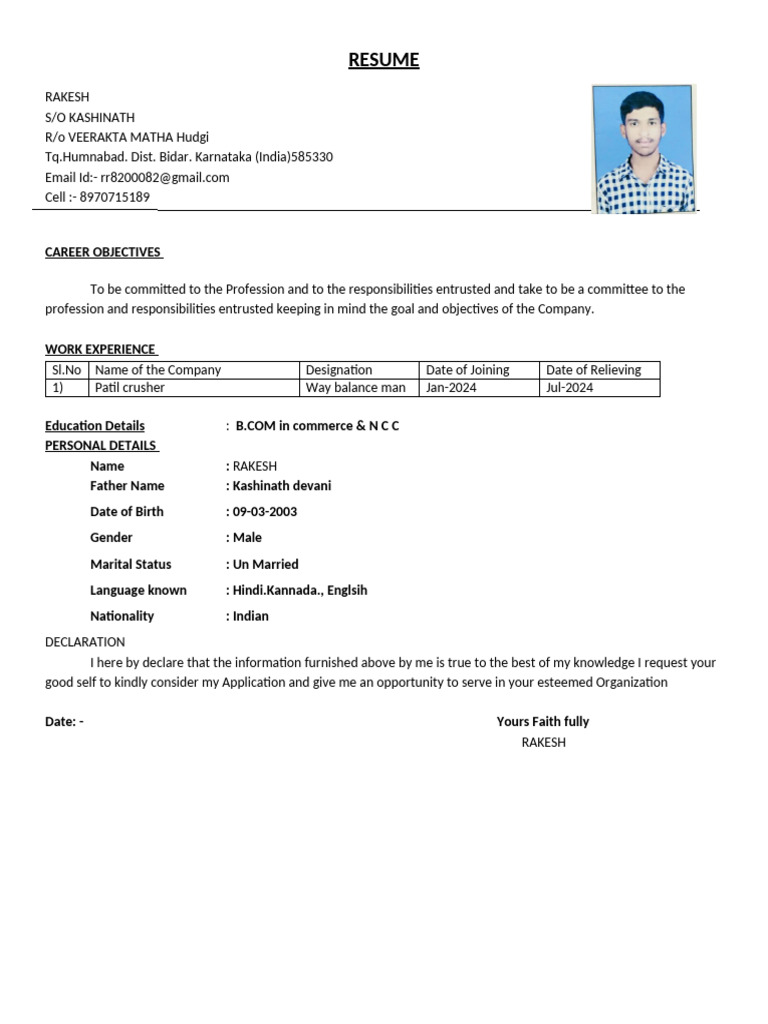 RESUME | PDF