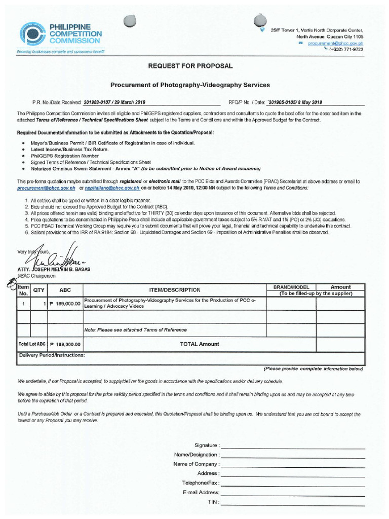 RFP 201905 0105 | PDF