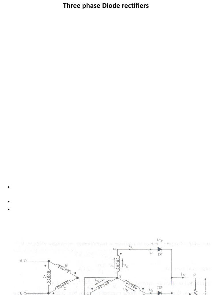 3 PH Diode Rectifiers | PDF | Rectifier | Computer Engineering