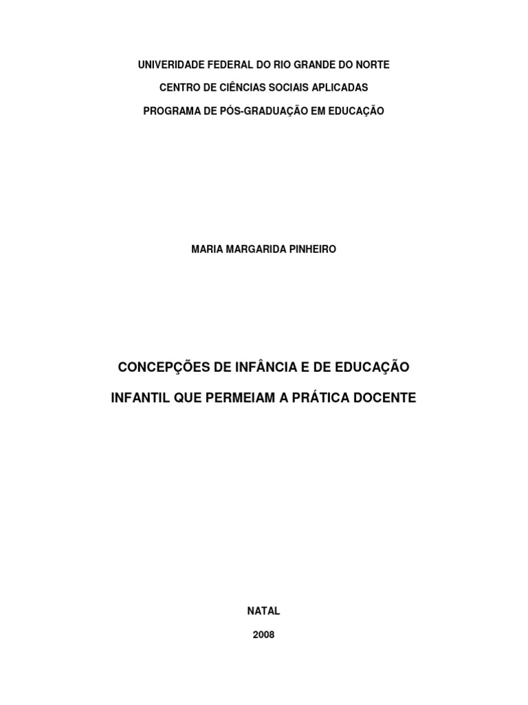 Maria MP | PDF | Pré-escola | Pedagogia