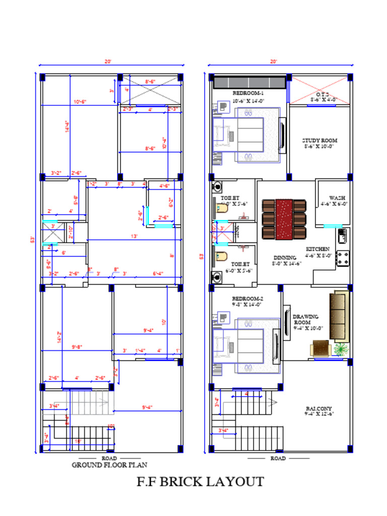 DR - Kushwah F.F Layout Final | PDF | Home | Bathroom