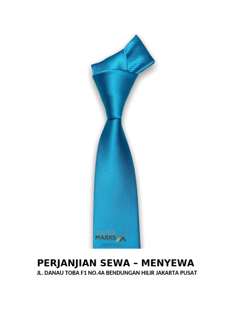 Draft Perjanjian Sewa Menyewa XM - Ruko Benhil F1 3ABC 4BC - 190522 | PDF