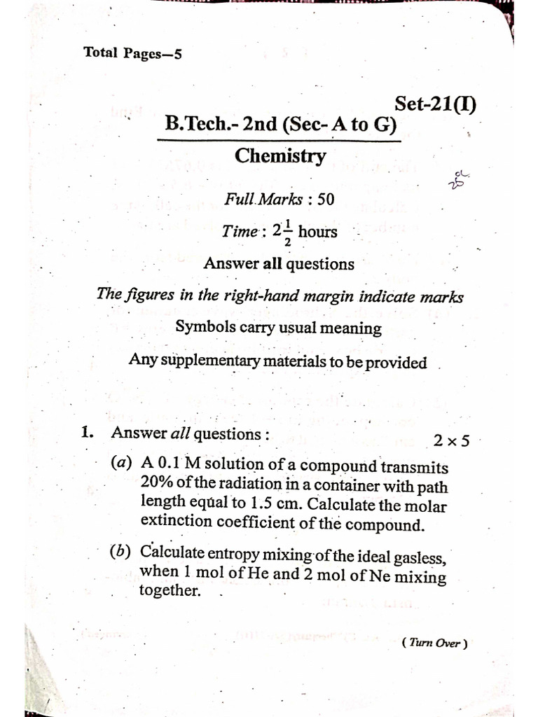 Chem Cycle Endsem22.1.IK | PDF